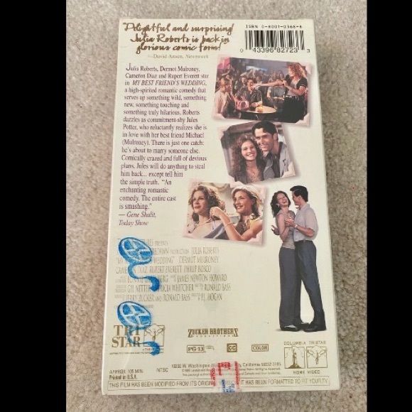 tristar | Media | Brand New Sealed My Best Friends Wedding Vhs Tape ...